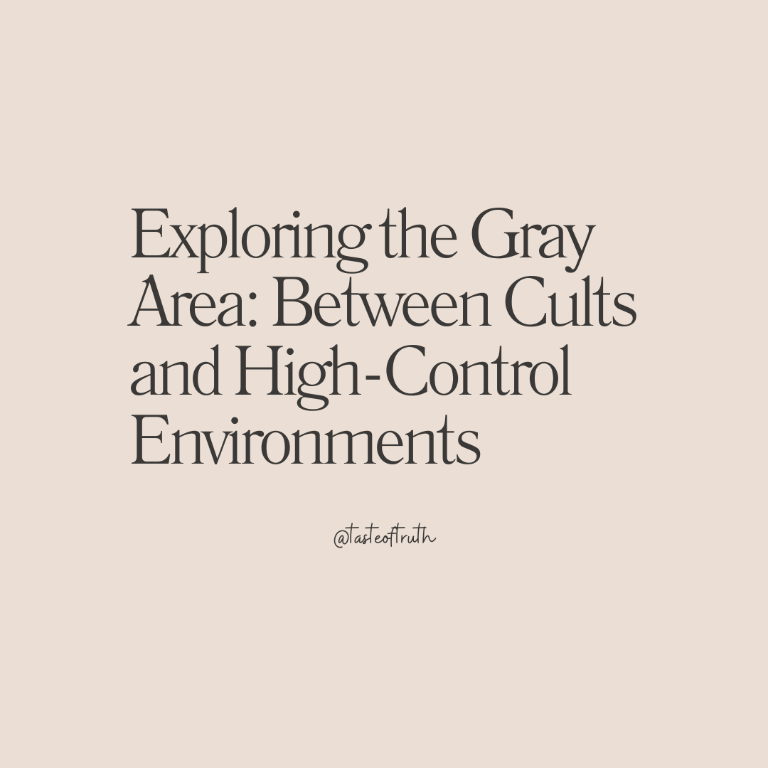 Exploring the Gray Area: Between Cults and High-Control Environments ...