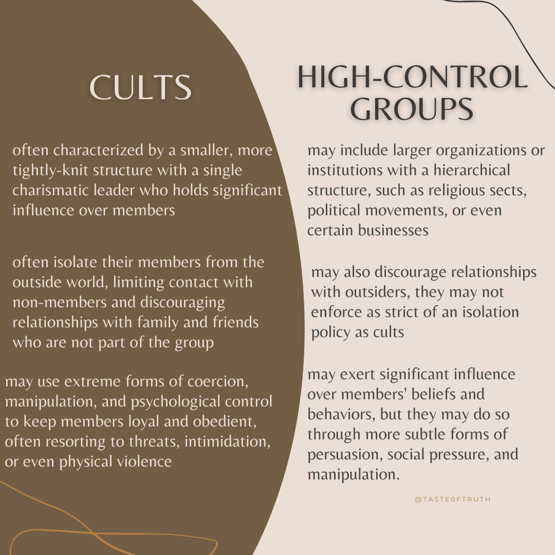 Exploring the Gray Area: Between Cults and High-Control Environments ...